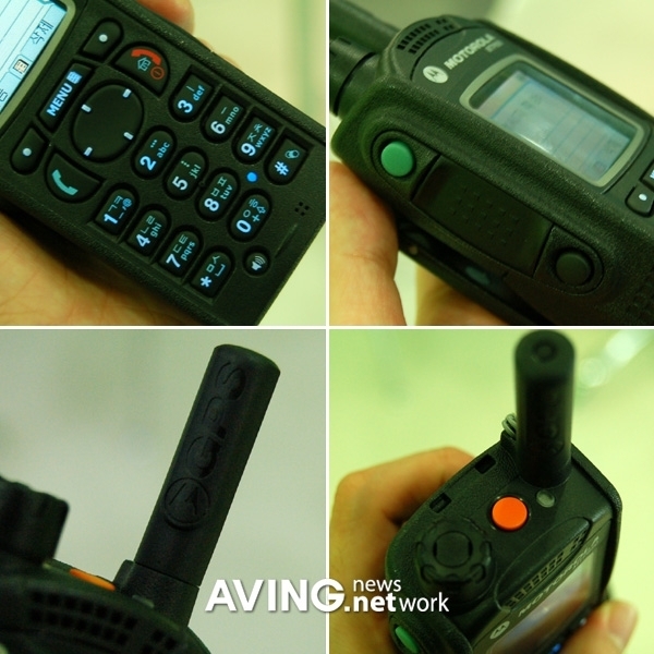 모토로라의 테트라 무전기 'MTP850'