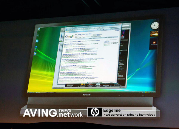 [CeBIT2007 Visual Focus] PANASONIC, '103" World’s The Largest PDP Monitor'