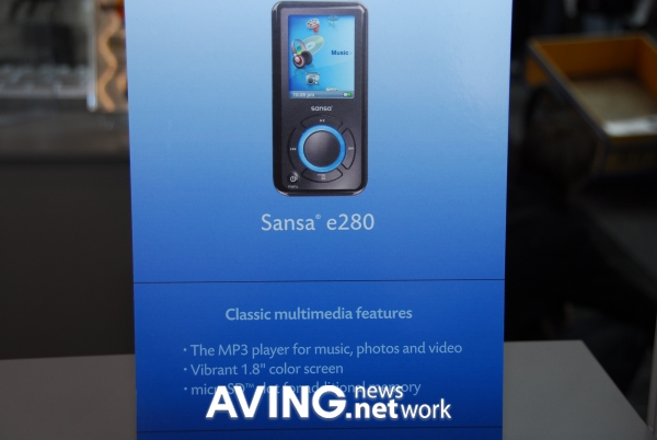 MP3플레이어 'Sansa e280' 샌디스크 부스서 공개