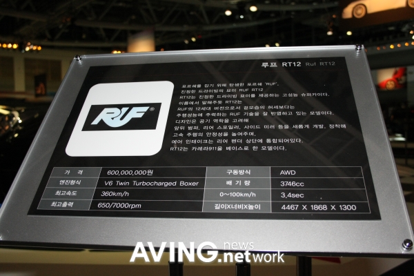진정한 드라이빙의 묘미, 루프 RT12 (RUF RT12)