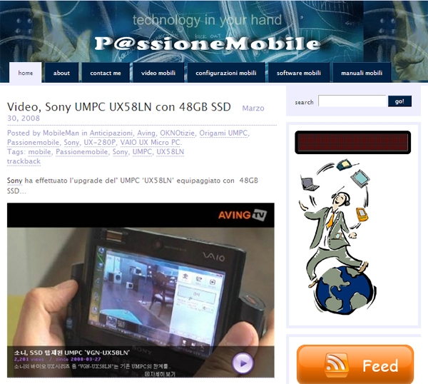 [해외보도] 영상으로 보는 소니 SSD 탑재 UMPC 'VGN-UX58LN'
