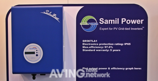 중국 Samil Power, 태양광 인버터 시리즈 전시