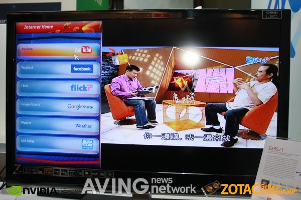 [COMPUTEX 2011] SiS, 안드로이드 탑재한 인터넷TV 선보여