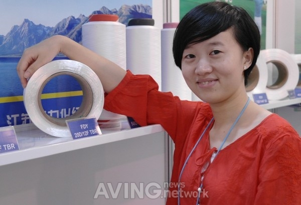 [PIS 2011 현장] 중국 Hengli, 흡한속건 기능으로 스포츠웨어 제작에 적합한 'Coolpass' 원사 소개