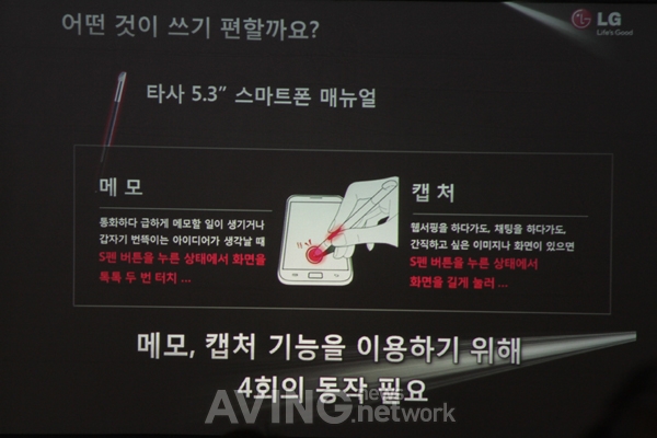 [MWC 2012 현장] 사진으로 보는 LG전자 스마트폰 '옵티머스 뷰' 특장점