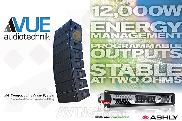 [미리보는 KOBA 2014] 청보음향, VUE 라인 어레이 스피커 및 Ashly 고출력 파워앰프 전시