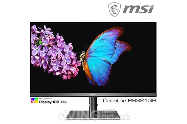 ㈜엠에스아이코리아, 어도비RGB 99% 실현한 모니터! 'MSI 크리에이터 PS321QR' 출시