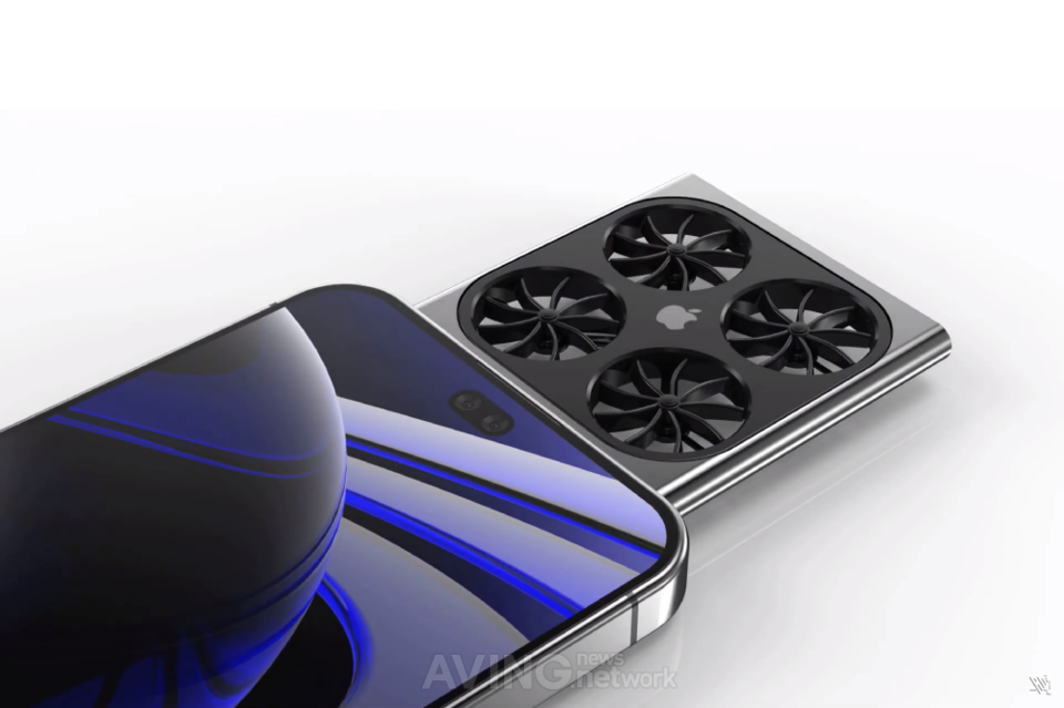 애플, 폴더블폰 출시 전 맛보기용으로 아이폰 울트라 선보일까? 솟아오르는 탈착식 미니 드론 카메라 탑재!