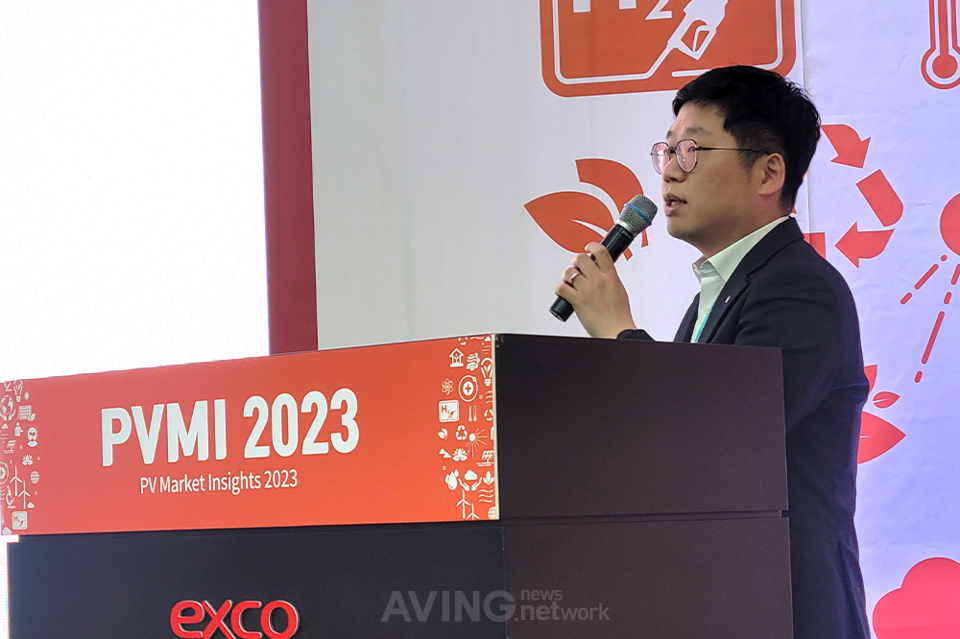 [PVMI 2023] 정규창 한화큐셀 파트장, 태양광 산업 투자 사례 및 시사점 발표… "강력한 산업 정책 패키지 실행 필요!"