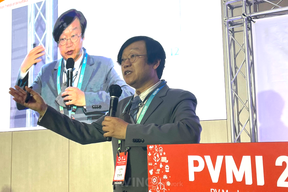 [PVMI 2023] 정재학 영남대학교 교수, "영농형 태양광 하부 재배 작물로 녹차·포도 적합!"