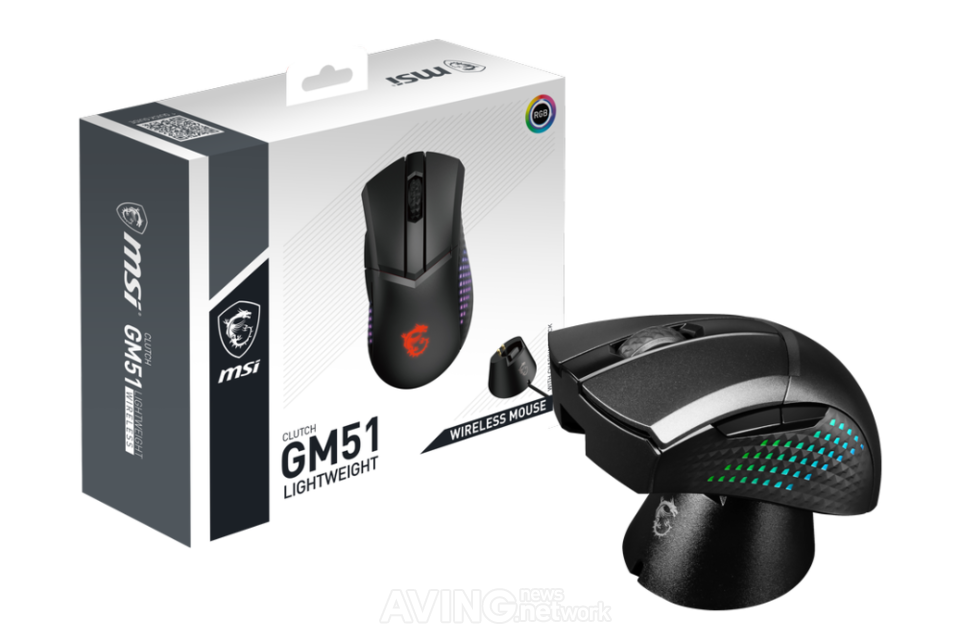 MSI, 초경량 게이밍 마우스 ‘GM51’ 출시... 탁월한 성능과 자유로운 커스텀 지원하는 RGB 조명 갖춰