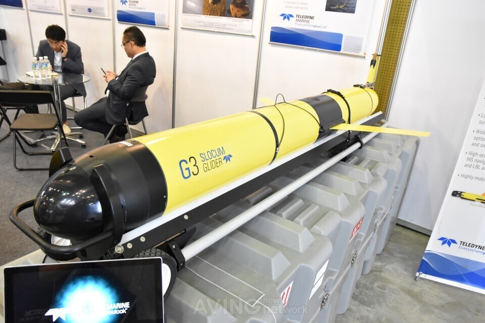 오션테크, 제13회 국제해양방위산업전서 수중기뢰 탐지용 AUV 선보여... “바닥면 높이 식별해 기뢰 탐지 임무수행!”