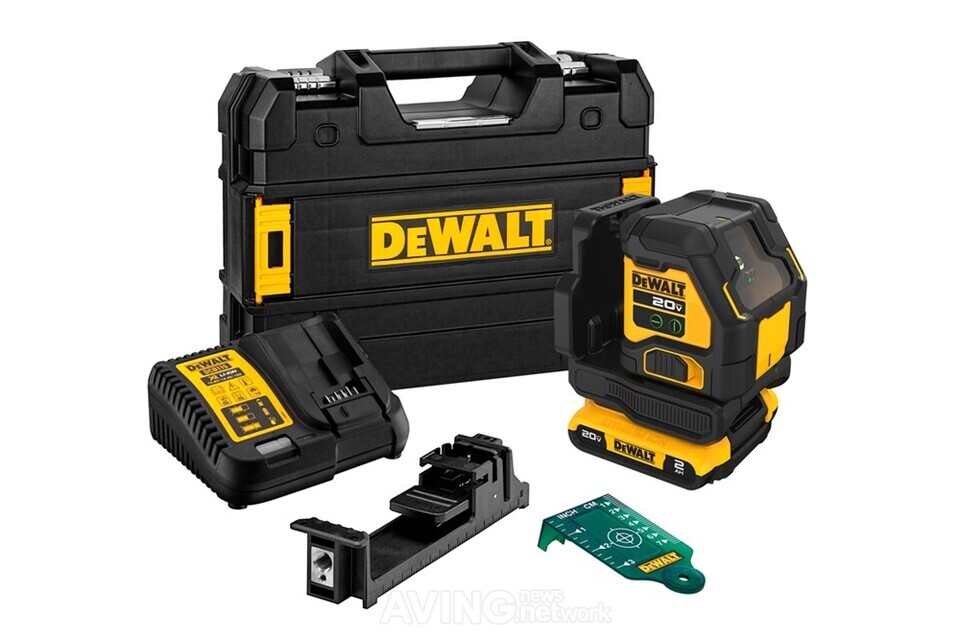 디월트, ‘20V MAX 아토믹 크로스라인 그린레이저 레벨기’ 출시... “뛰어난 가시성과 정확한 레벨링”