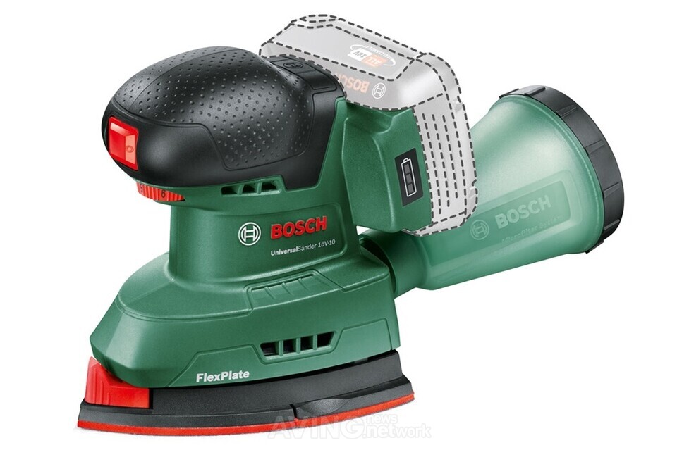 보쉬 홈앤가든, 편의성 강화한 18V 충전 샌더 ‘유니버셜샌더 18V-10’ 출시