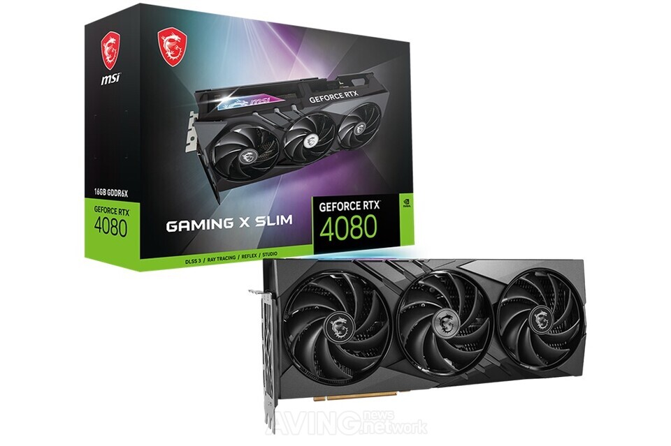 MSI, 지포스 RTX™ 4080 게이밍 X 슬림 출시... “강력하지만 더 가벼워!”
