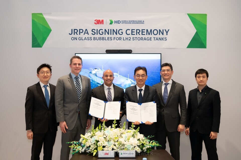 HD한국조선해양-3M, 미래 수소 사회 선도 위해 ‘대형 액화수소 저장탱크용 진공단열소재 공동연구 프로젝트’ 협약 체결!