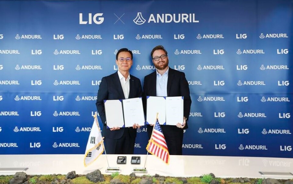 [Pangyo Tech] LIG넥스원, 안두릴과 ‘미래전 무기체계 개발협력 MOU’ 체결... 유도무기·유무인복합·AI 솔루션 역량 고도화
