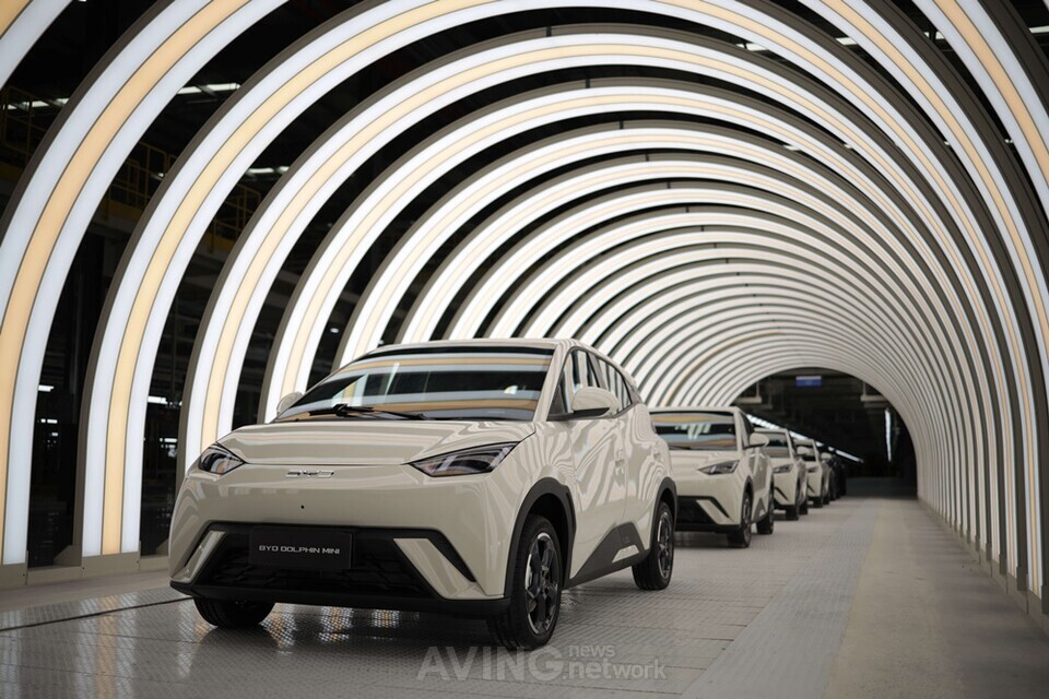 BYD, 브라질 현지에서 전기차 생산 돌입... ‘BYD 돌핀 미니’ 공식 출고