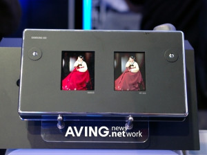 삼성SDI, AMOLED와 TFT의 색재현력 비교시연