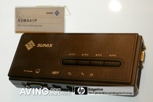 SUNIX, 4개의 포트를 가진 스위치 'KVMA41P' 선보여